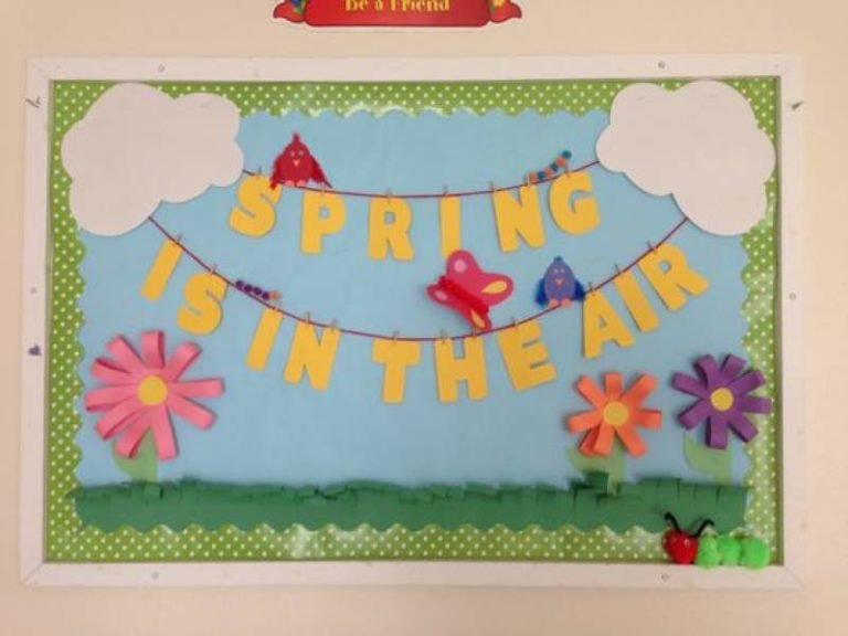 15 March Bulletin Board Ideas For Spring Classroom Decoration » Hike N Dip