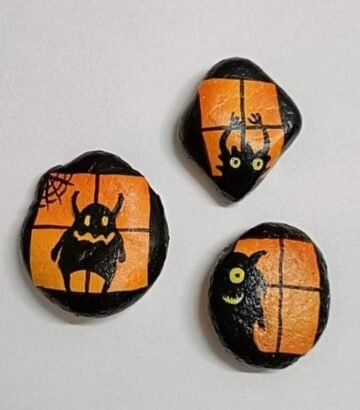 60 Easy And Simple Halloween Painted Rock Ideas For Kids And Adults ...