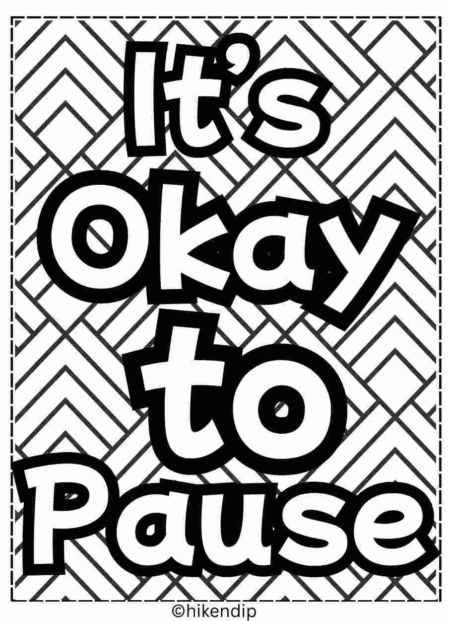 Free Mental Health Coloring Pages For Adults (12 Printable PDFs) » Hike ...